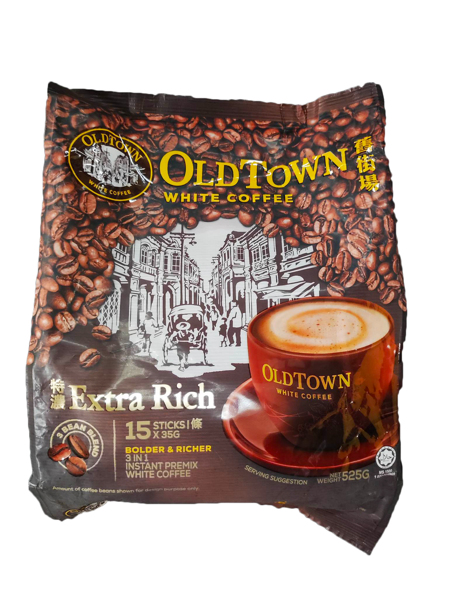 Old Town White Coffee Extra Rich - 525 grams (15 sticks) – Valuemart ...