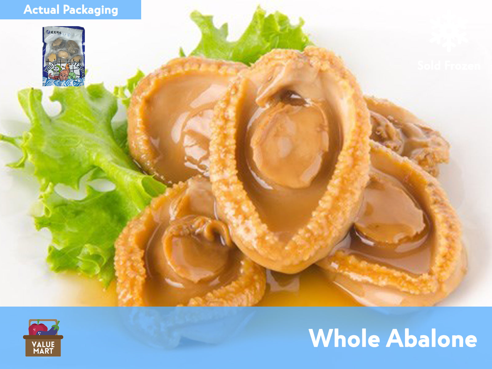 [F23] 鲍鱼 Whole Frozen Abalone - 500 grams (8 pcs) – Valuemart Philippines